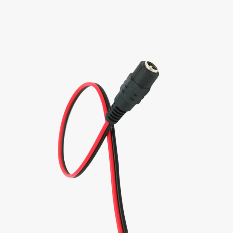 DC Jack Female Power Connector with Wire | 5.5 × 2.1 mm – MaDDy Electronics